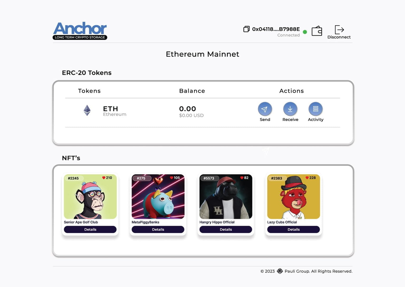 Anchor Wallet - Long Term, Quantum Secure Crypto Storage